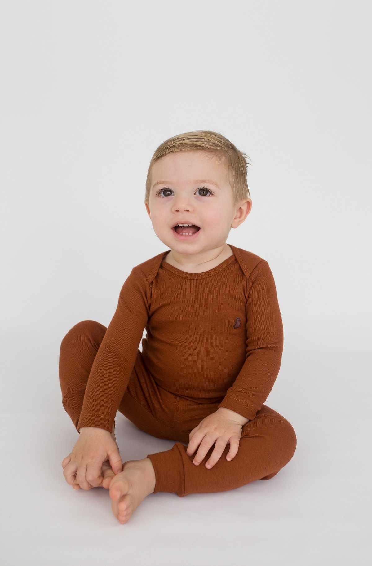 Conjunto Body Longo Ferrugem com Logo