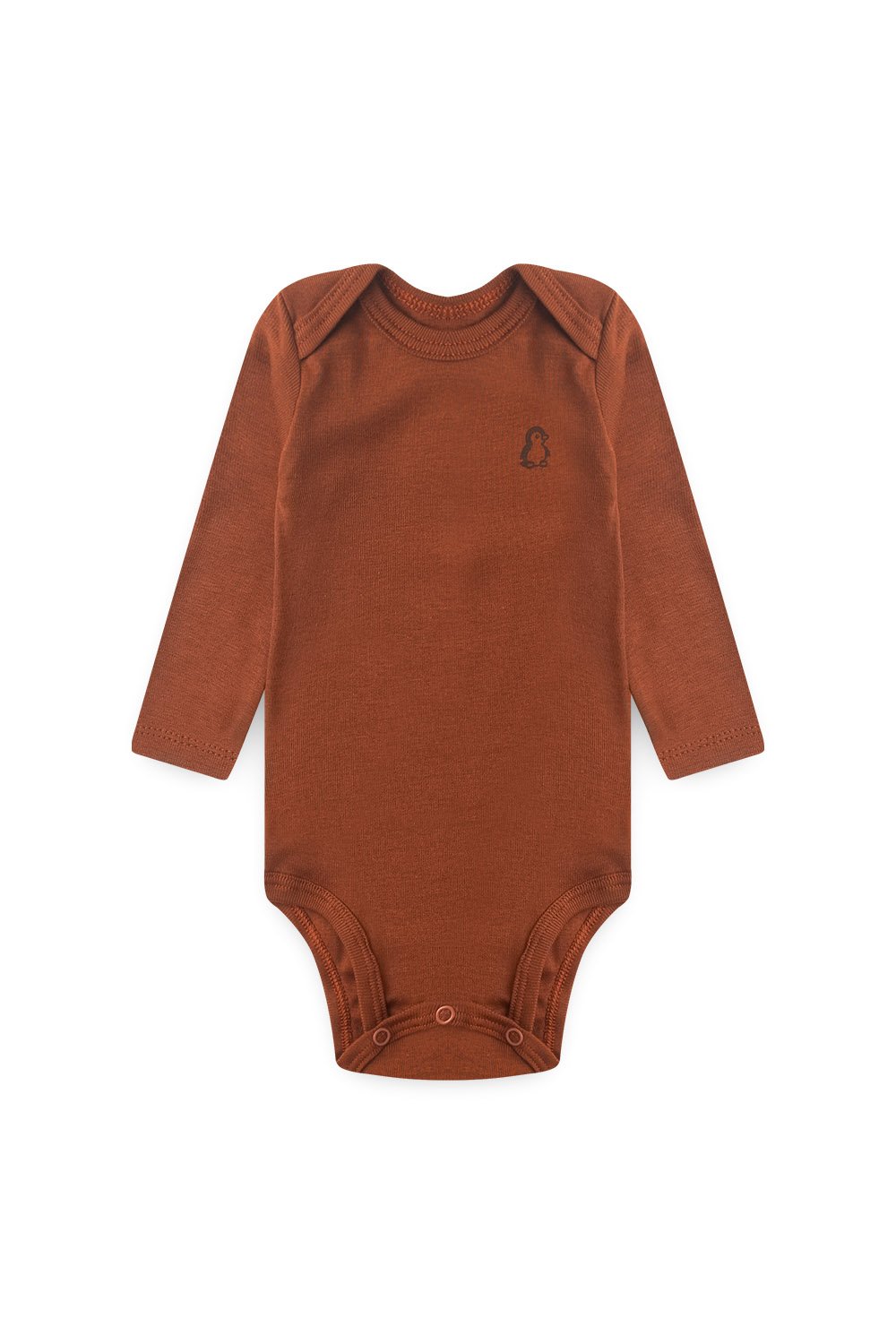 Body Longo Ferrugem com Logo